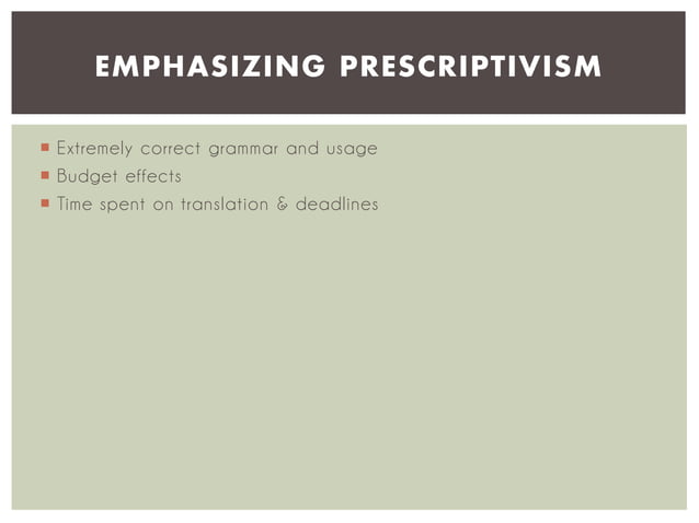 Prescriptivism Vs Descriptivism Pdf