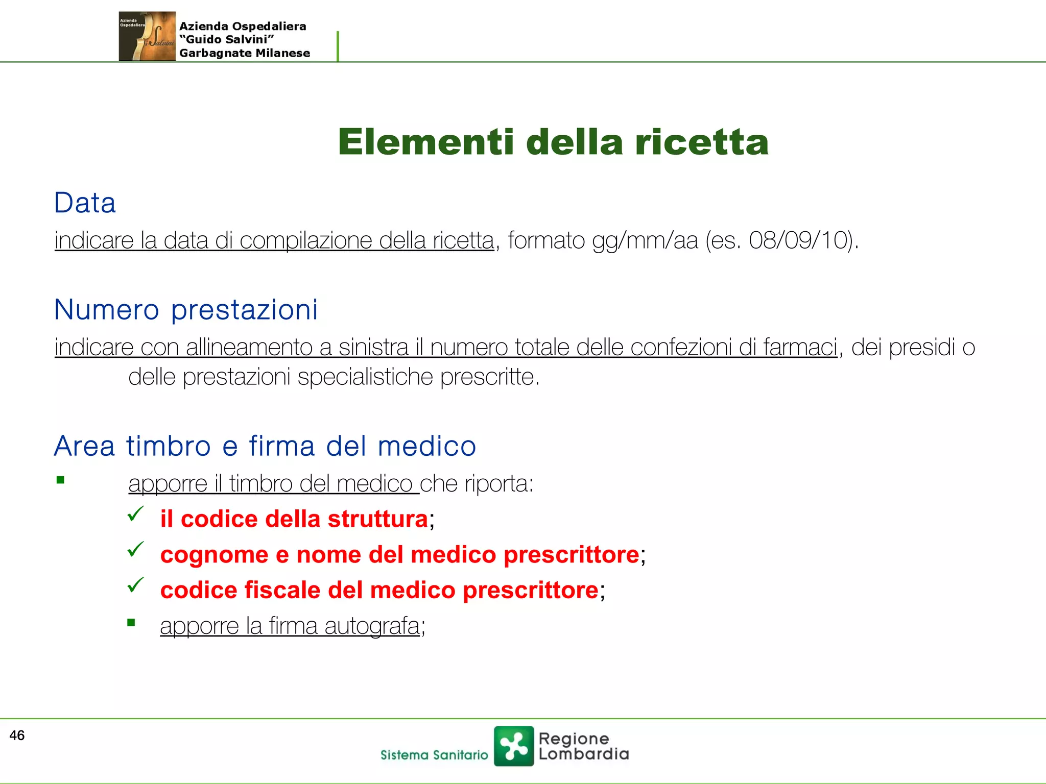 LA COMPILAZIONE DELLA IMPEGNATIVA (“RICETTA ROSSA”) | PPT