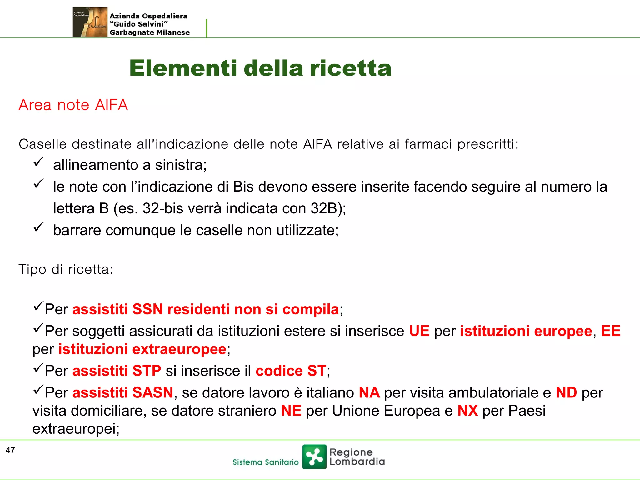 LA COMPILAZIONE DELLA IMPEGNATIVA (“RICETTA ROSSA”) | PPT