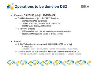 Pres Db2 native rest json and z/OS connect | PDF