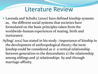 Preseantaion on anthropological study of kinship terms | PPTX