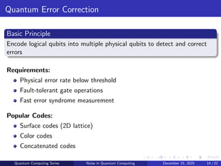 Quantum Computing Noise and its history | PDF