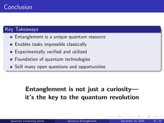 What is Quantum Entanglement and its history | PDF
