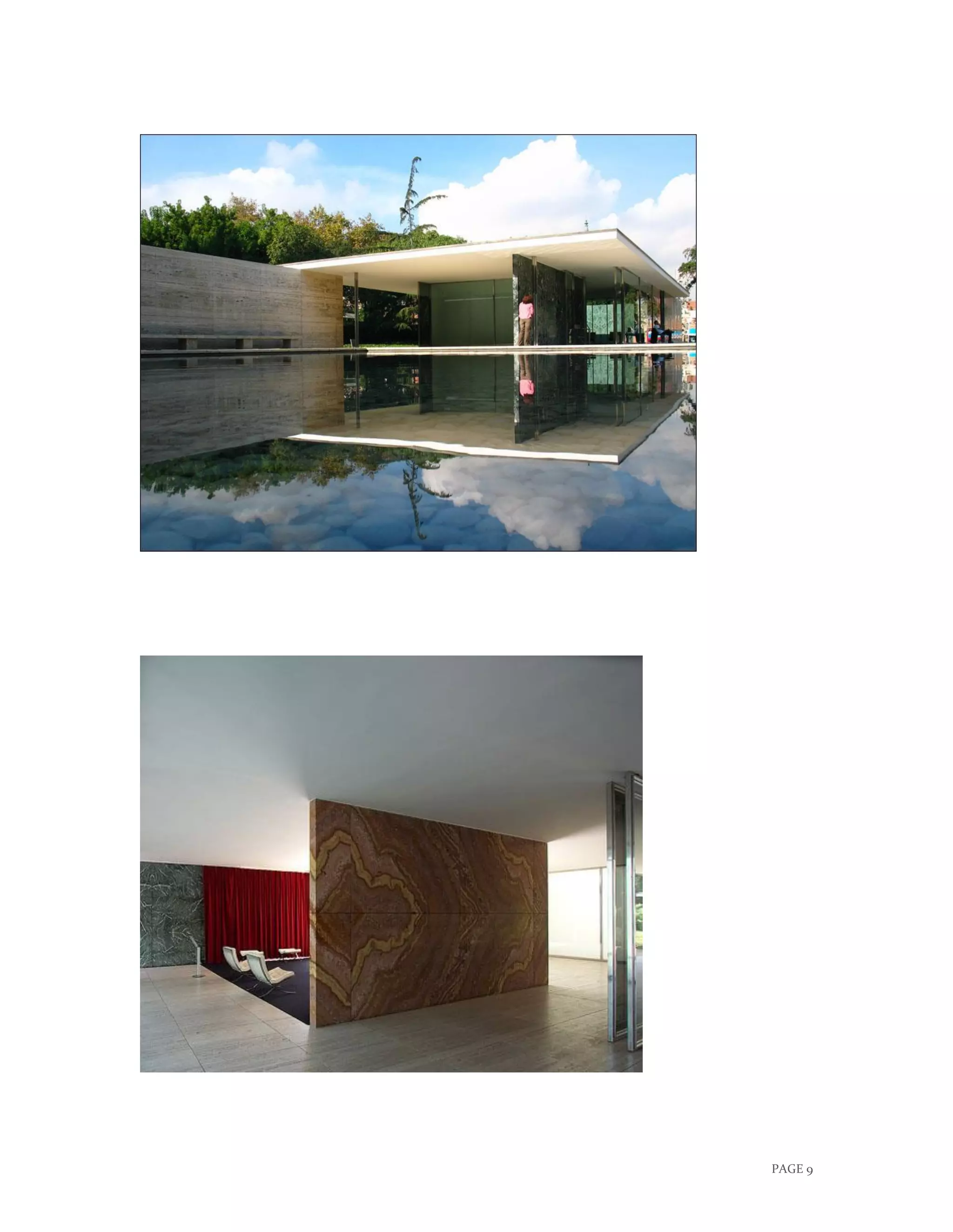 Precedence study: Barcelona Pavilion | PDF