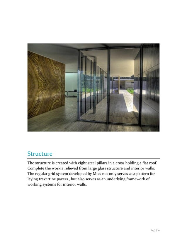 Precedence study: Barcelona Pavilion | PDF