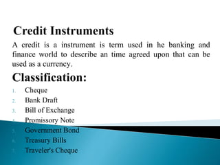 Credit Instruments | PPTX