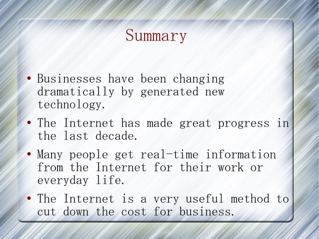 How has technology changed the way we conduct business? | PDF