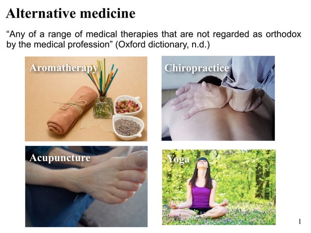 Presentation of Alternative Medicine | PDF