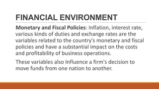 Presenataion on international business environment | PPTX