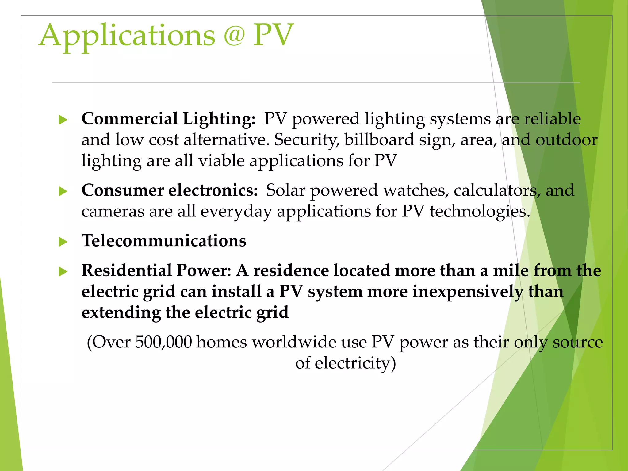 solar photovoltaic system | PPTX