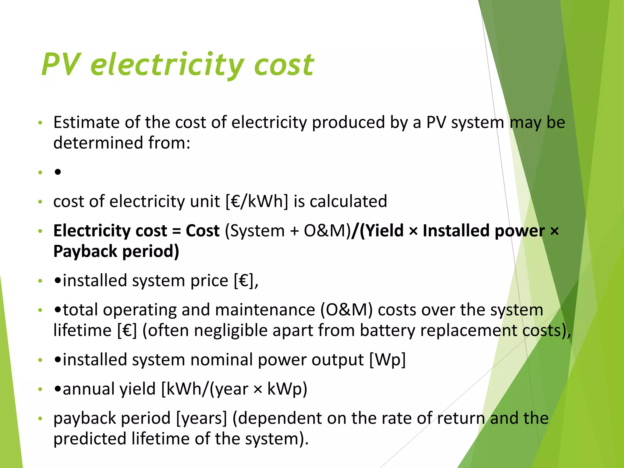 solar photovoltaic system | PPTX