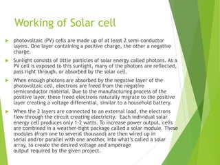 solar photovoltaic system | PPTX