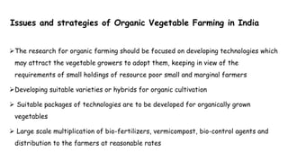 Problems involved in organic vegetable production and solutions. | PPTX