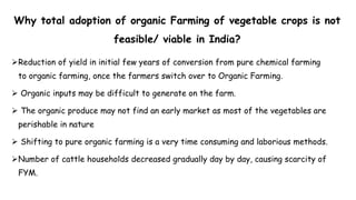 Problems involved in organic vegetable production and solutions. | PPTX ...