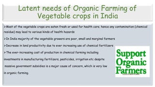 Problems involved in organic vegetable production and solutions. | PPTX