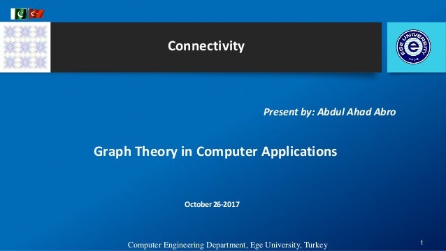 Connectivity Graph Theory In Computer Applications