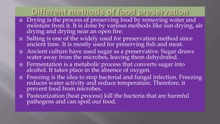 title food preservation is prevent from microbes | PPTX | Chemistry ...