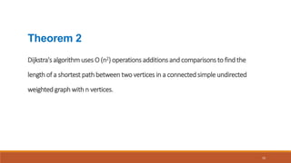 Shortest-Path Problems - Graph Theory in Computer Applications | PPTX