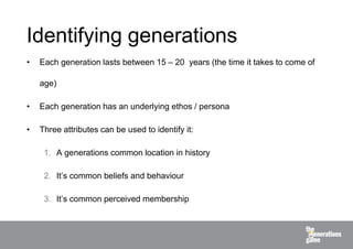Presentation 1: The Generations Presentation 1 introduction | PDF