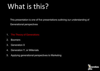 Presentation 1: The Generations Presentation 1 introduction | PDF