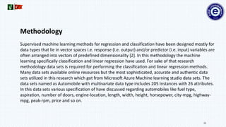 Regression with Microsoft Azure & Ms Excel | PPT
