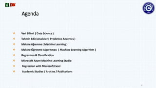 Regression with Microsoft Azure & Ms Excel | PPT