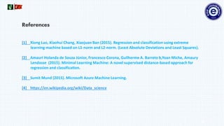 Regression with Microsoft Azure & Ms Excel | PPT