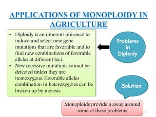monoploidy definition and application of monoploidy in agriculture | PDF