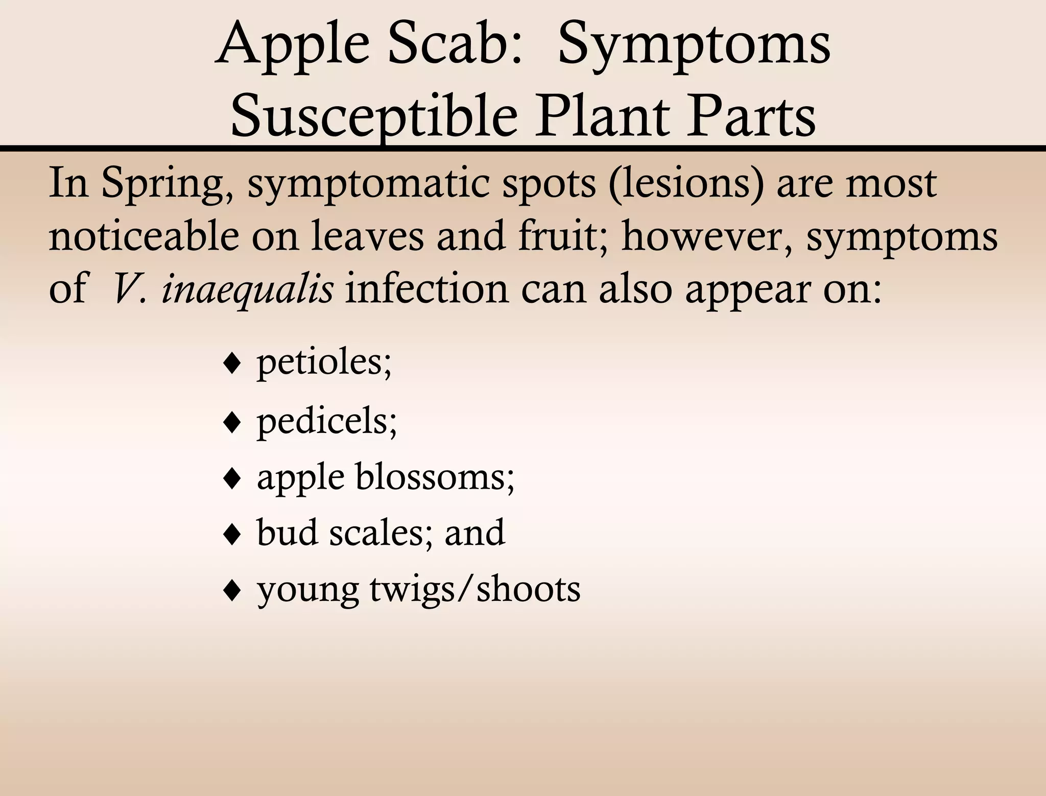 Apple Scab Presentation | PDF