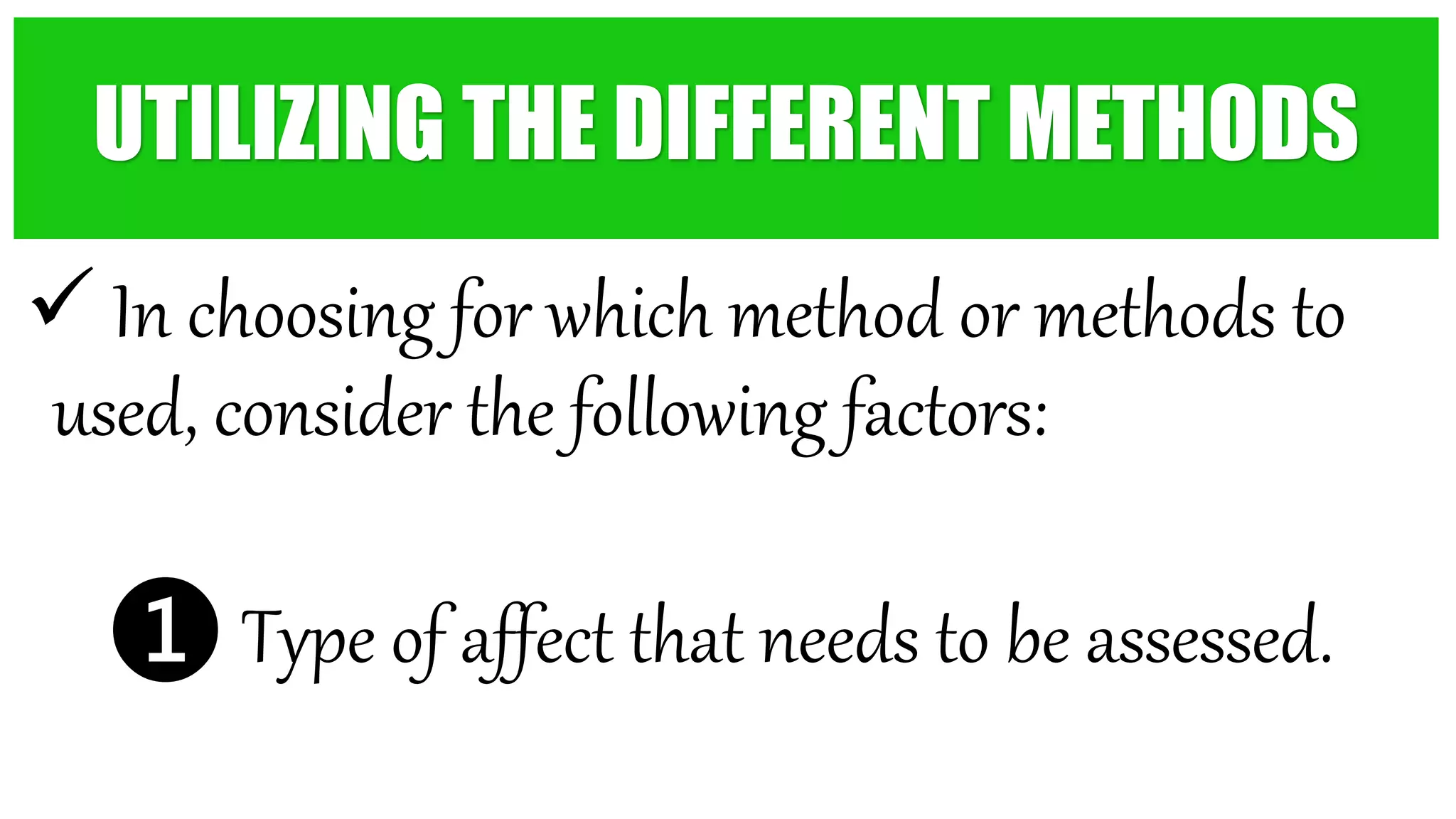 ASSESSMENT ON AFFECTIVE LEARNING | PPTX