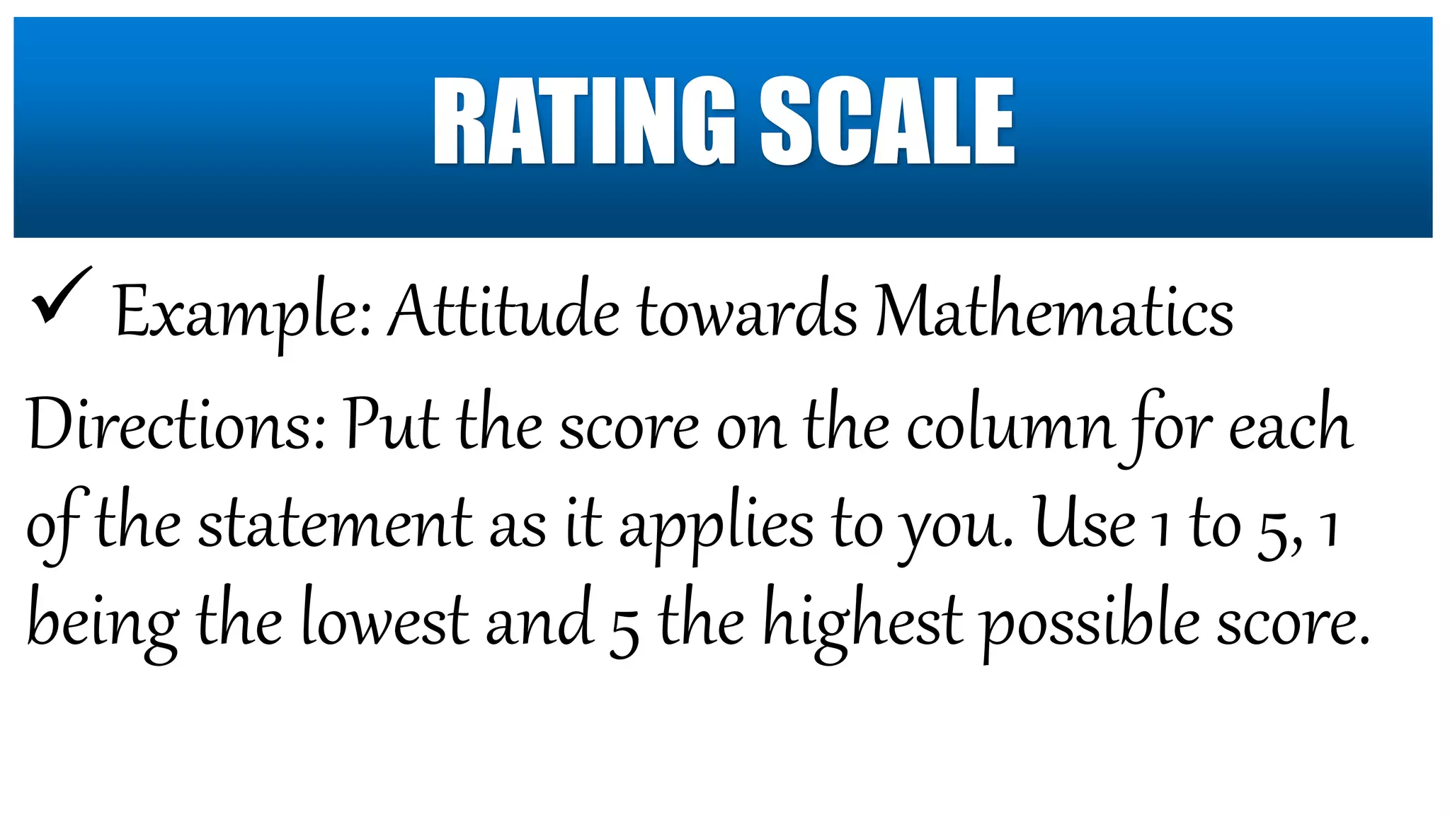 ASSESSMENT ON AFFECTIVE LEARNING | PPTX