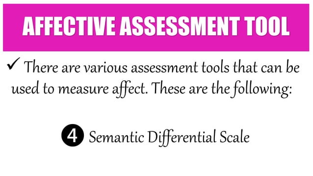 ASSESSMENT ON AFFECTIVE LEARNING | PPTX