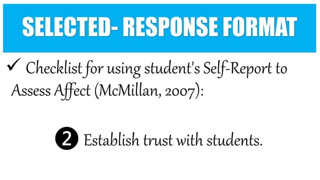 ASSESSMENT ON AFFECTIVE LEARNING | PPTX