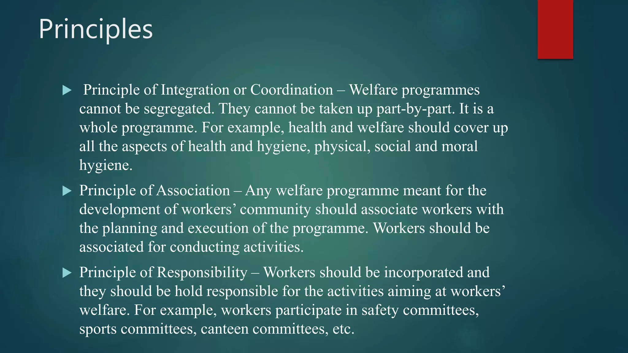 Presenation on labour welfare | PPTX