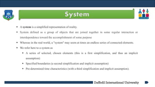 Introduction to System, Simulation and Model | PPTX