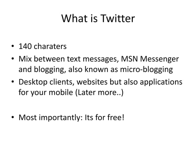 Presenation Twitter | PPTX