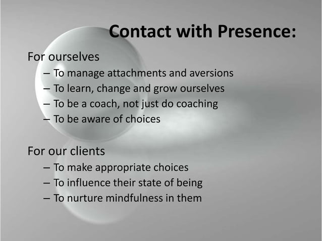 Coaching with Presence | PPT