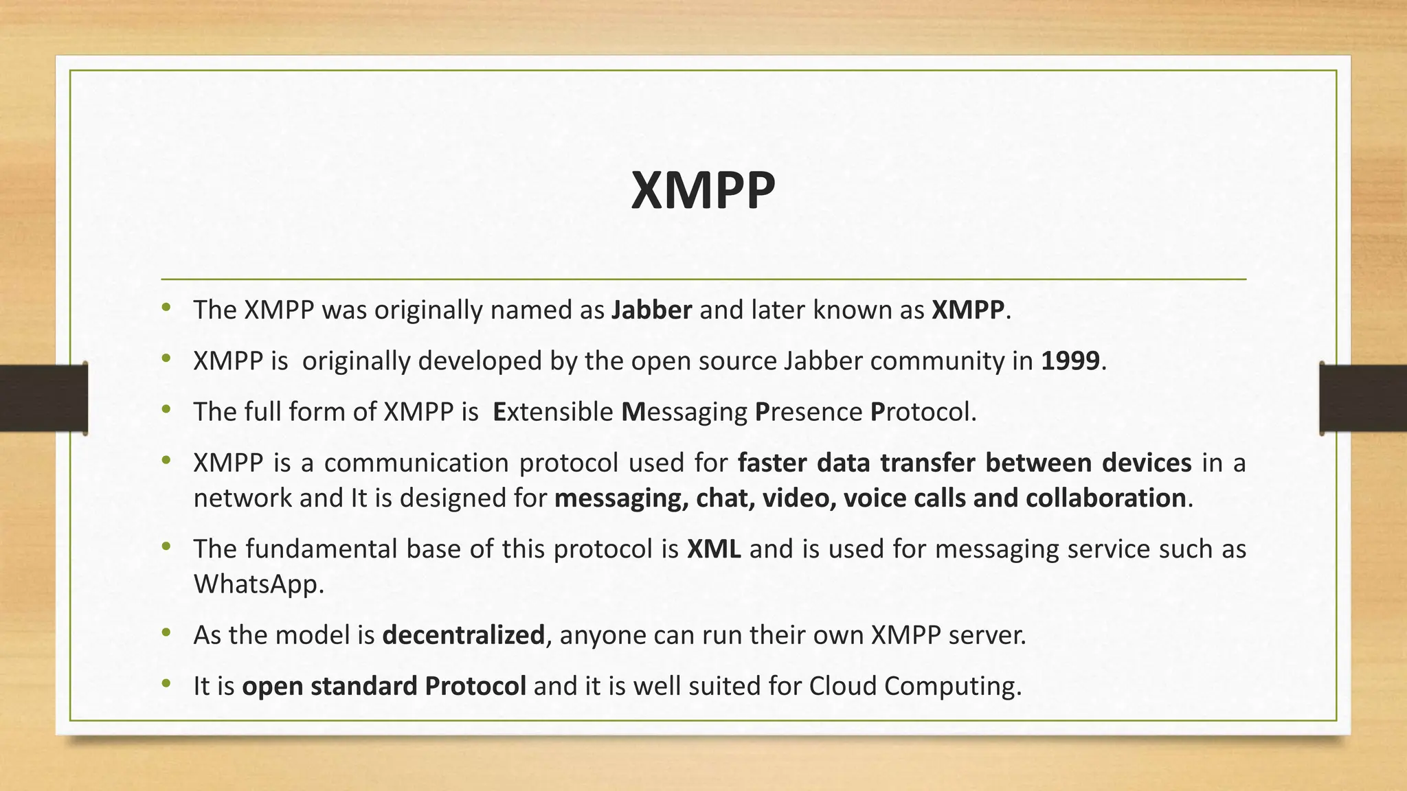 XMPP and SIP Presence Protocols for Messaging and Session Control.pptx