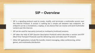 XMPP and SIP Presence Protocols for Messaging and Session Control.pptx