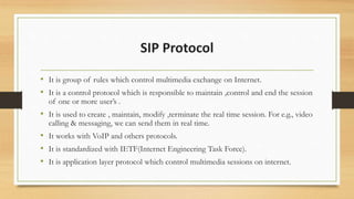 XMPP and SIP Presence Protocols for Messaging and Session Control.pptx