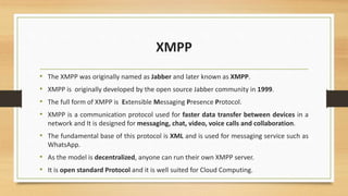 XMPP and SIP Presence Protocols for Messaging and Session Control.pptx