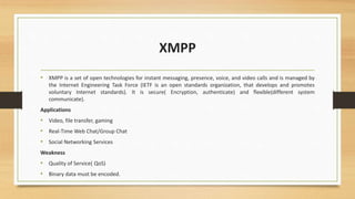 XMPP and SIP Presence Protocols for Messaging and Session Control.pptx