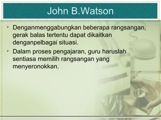 teori pembelajaran | PPT