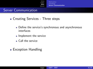 Introduction to Google Web Toolkit | PPT