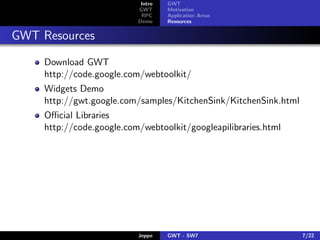 Introduction to Google Web Toolkit | PDF | Web Development | Internet