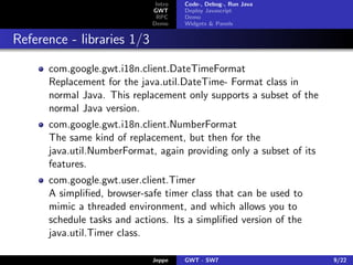 Introduction to Google Web Toolkit | PDF | Web Development | Internet
