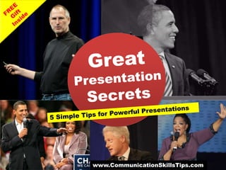 5 Public Speaking & Presentation Skills Secrets | PPT