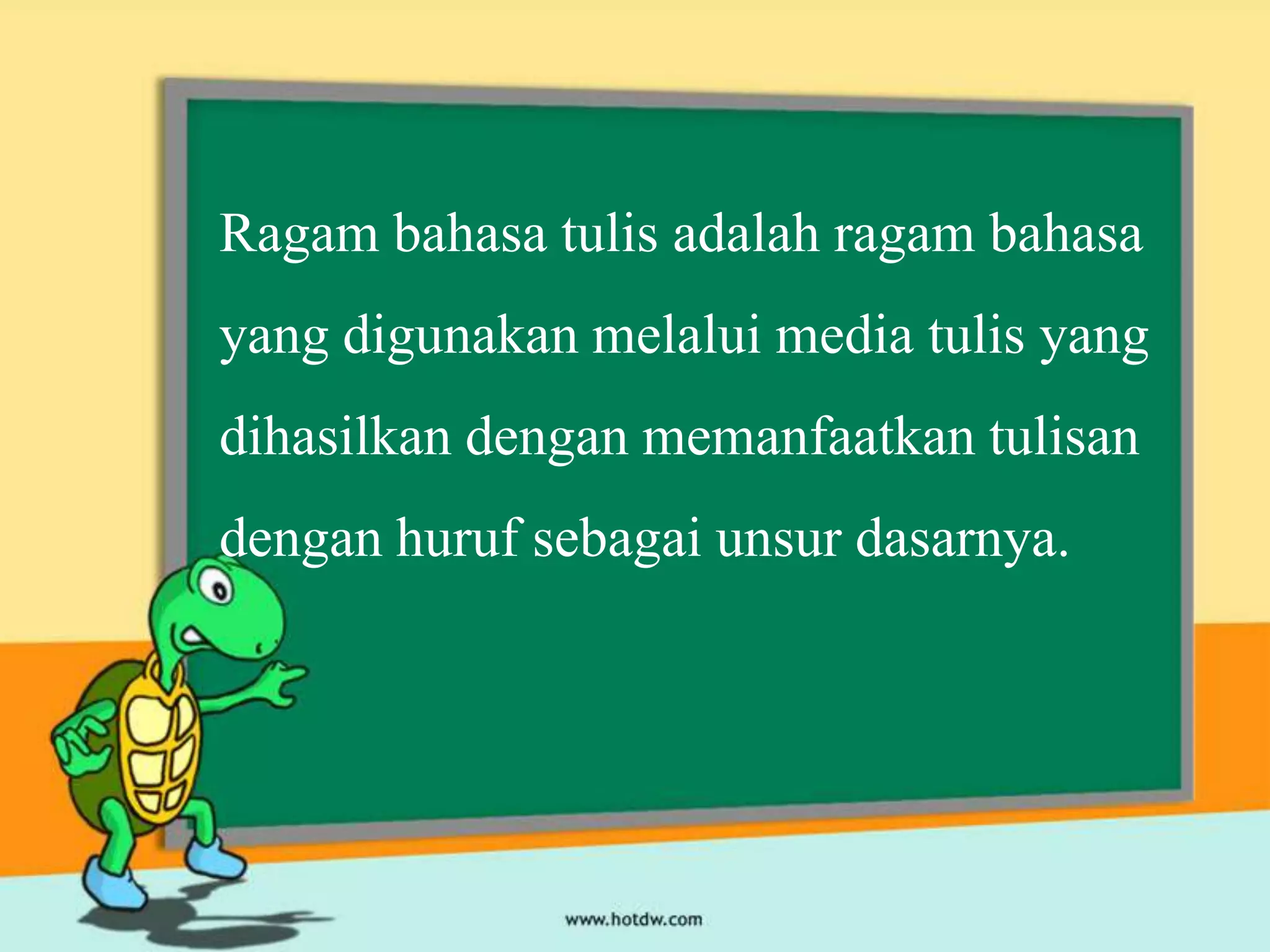 Ragam Lisan Dan Tulisan | PPTX