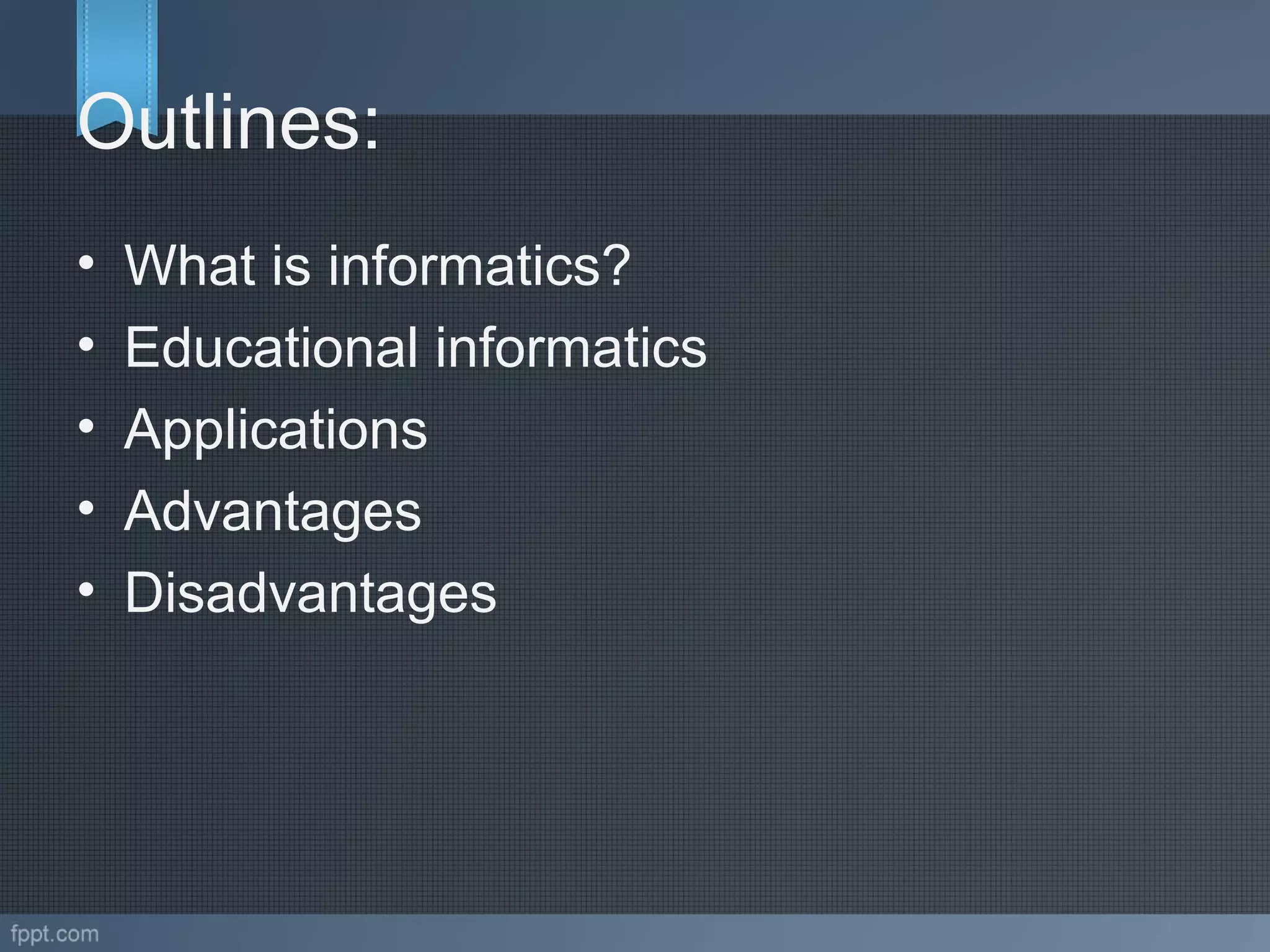 foedumed: Educational informatics, 39-16 | PPT