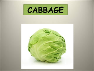 Vegetables in English | PPT